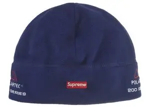 Supreme Polartec Sport Beanie - Navy Blue | Editorialist